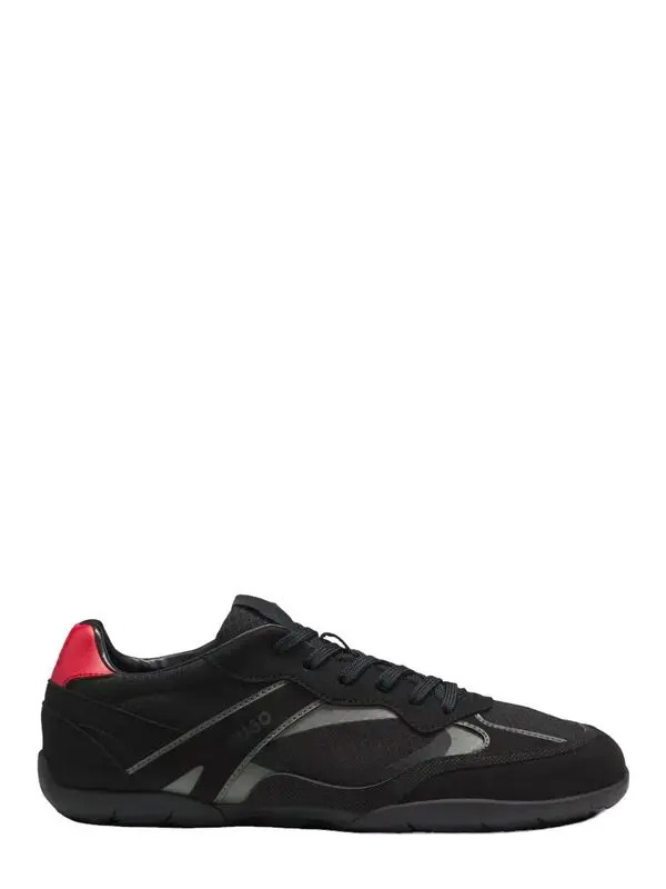 Hugo Mesh-panelled Sneakers - Black