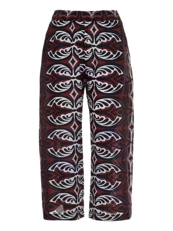 Devotion Patterned Trousers - Brown