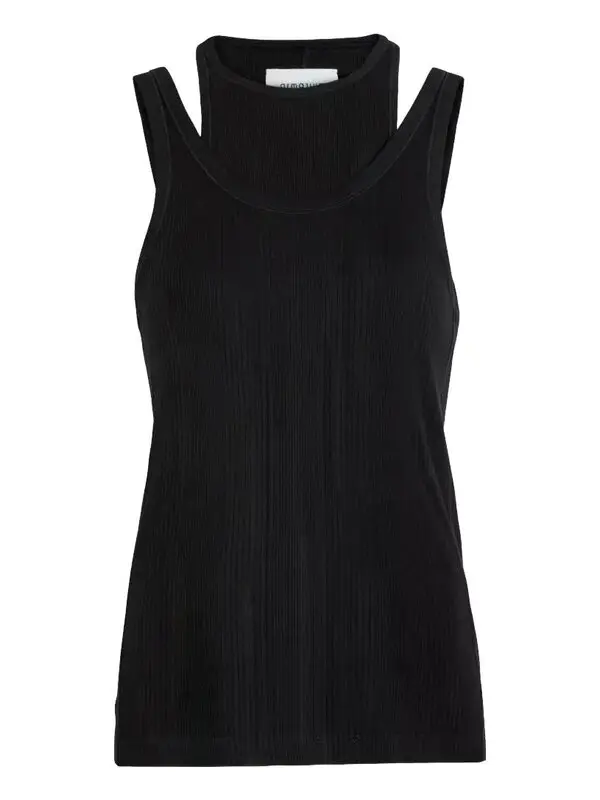 ARMARIUM Layered-design Tank Top - Black