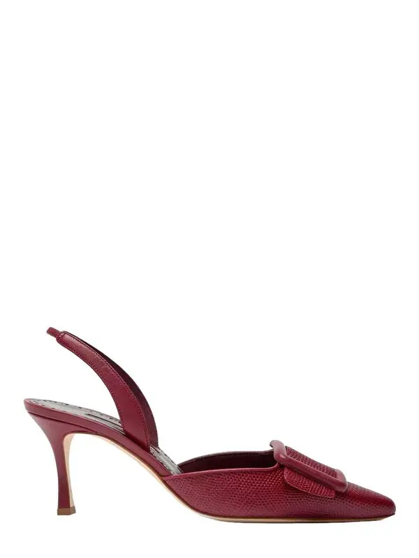 Manolo Blahnik Mayslibi Heeled Pumps - Red