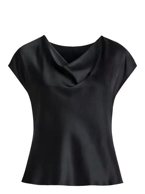 Vince Cowl-neck Blouse - Black