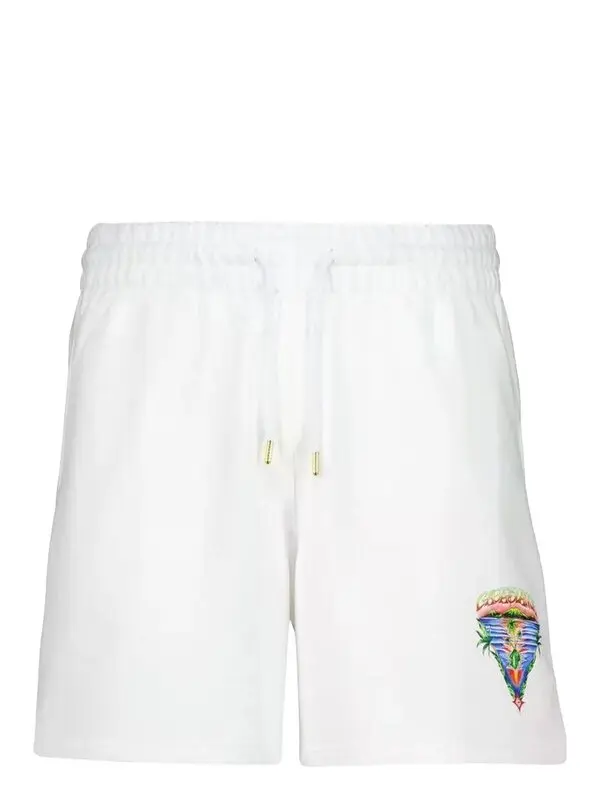 Casablanca Innocence Triangle Shorts - White
