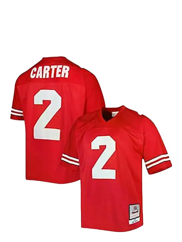 Mitchell & Ness Ohio State Cris Carter #2 T-shirt - Red