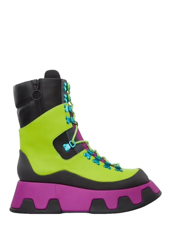 Camper Wilma Extreme Platform Boot - Black/green/purple