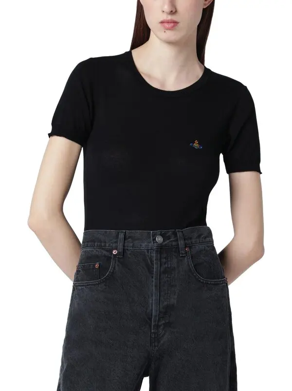 VIVIENNE WESTWOOD Bea Cotton Top - Black