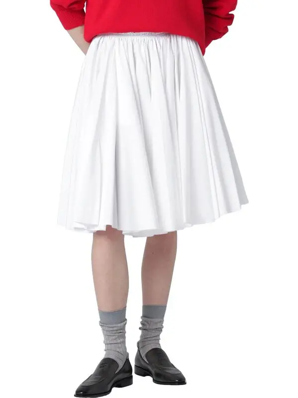 Ami Cotton Skirt - White