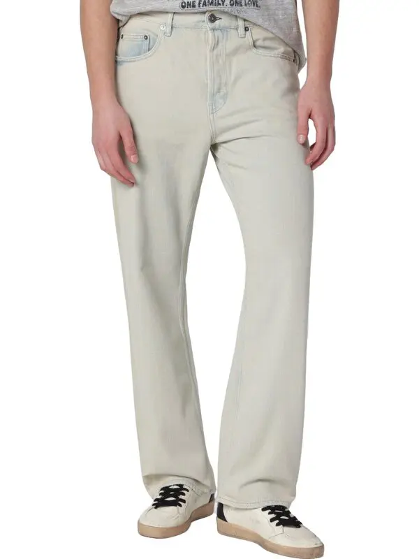 GOLDEN GOOSE Cotton Denim Trousers - Beige