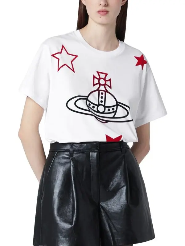VIVIENNE WESTWOOD Orb And Stars T-shirt - White