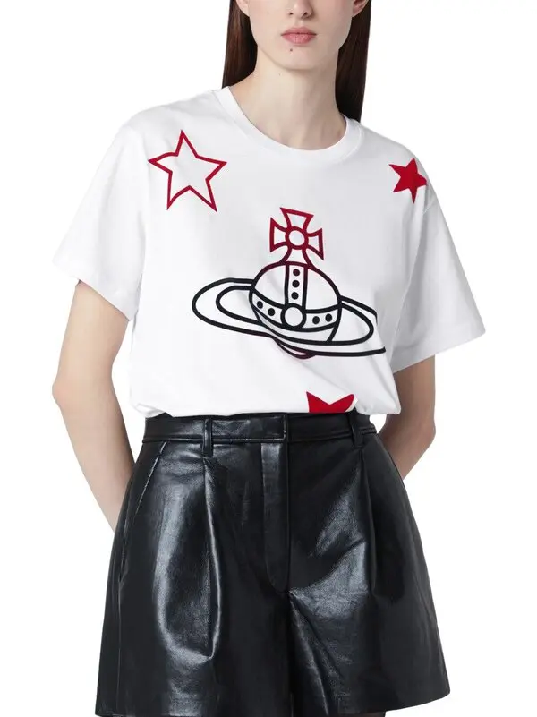 VIVIENNE WESTWOOD Orb And Stars T-shirt - White