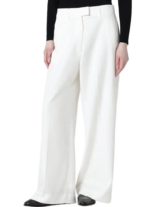 THE FRANKIE SHOP Brickell Wool-blend Trousers - White