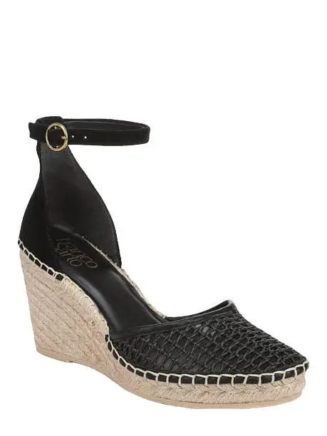 Franco Sarto Espadrille Wedge - Black