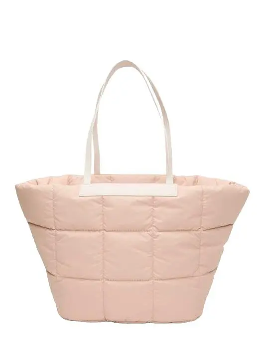 VEECOLLECTIVE Porter Basque Quilted Recycled Nylon Tote - Cameo Rose Pnk