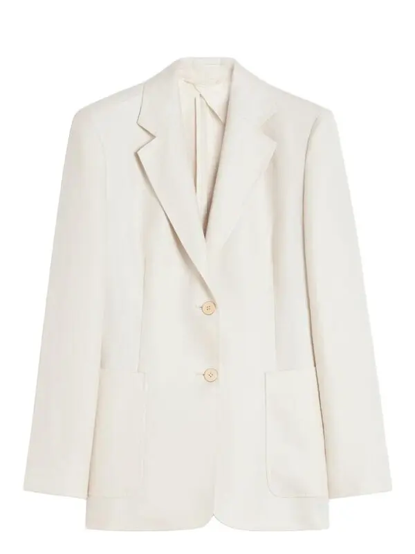Max Mara Linen Twill Blazer - Beige