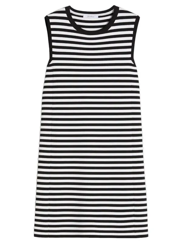 Max Mara Sleeveless A-line Dress - Black