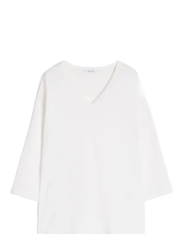 Max Mara Viscose Crêpe Yarn Jumper - Optical White