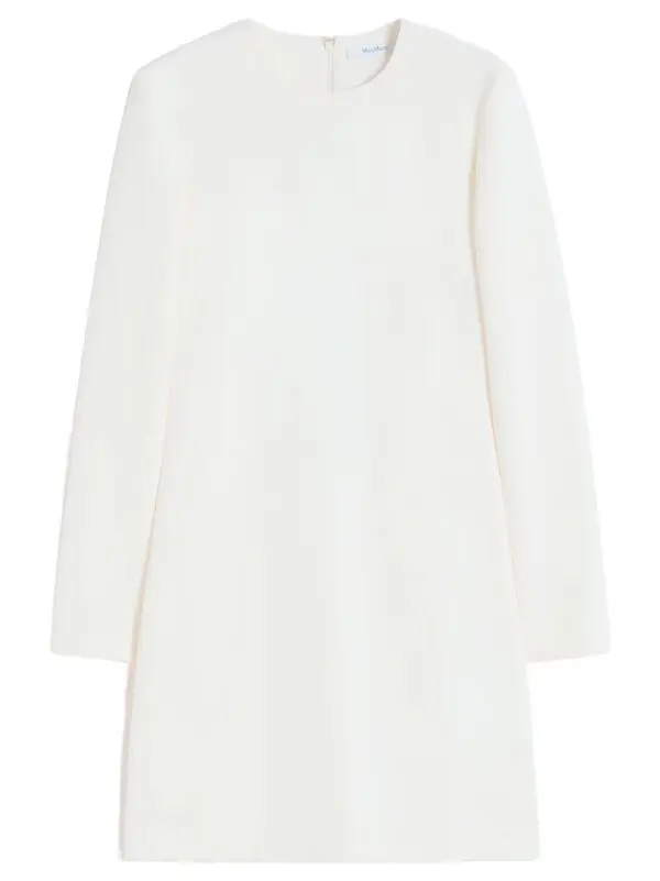 Max Mara Short Scuba Jersey Dress - Ivory
