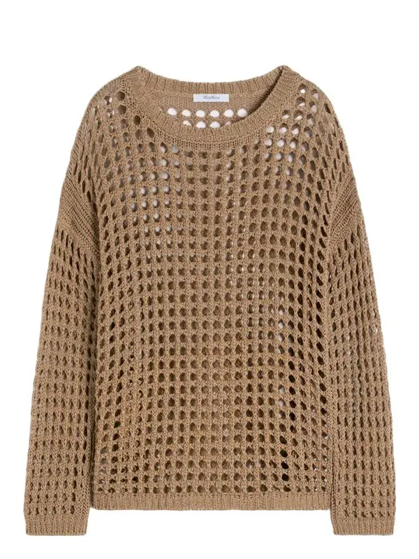 Max Mara Cotton Mesh Jumper - Desert