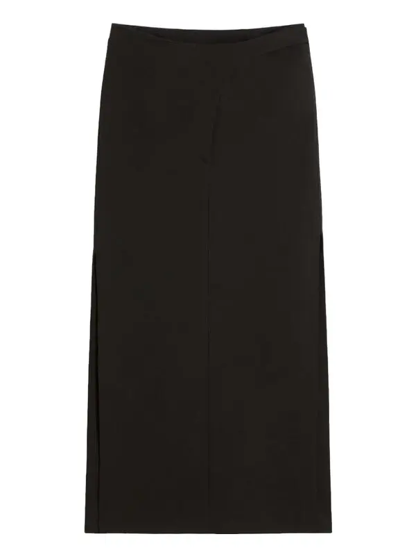 Max Mara Long Cotton Skirt - Black