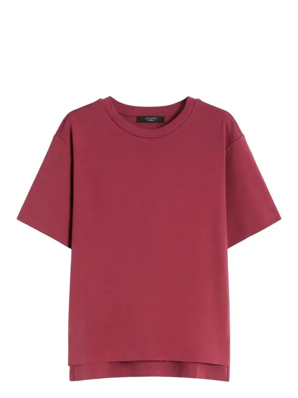 Max Mara Cotton Jersey Boxy T-shirt - Cherry