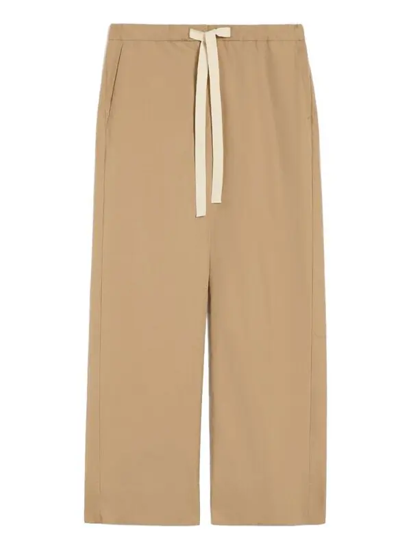 Max Mara Cotton Drawstring Trousers - Desert