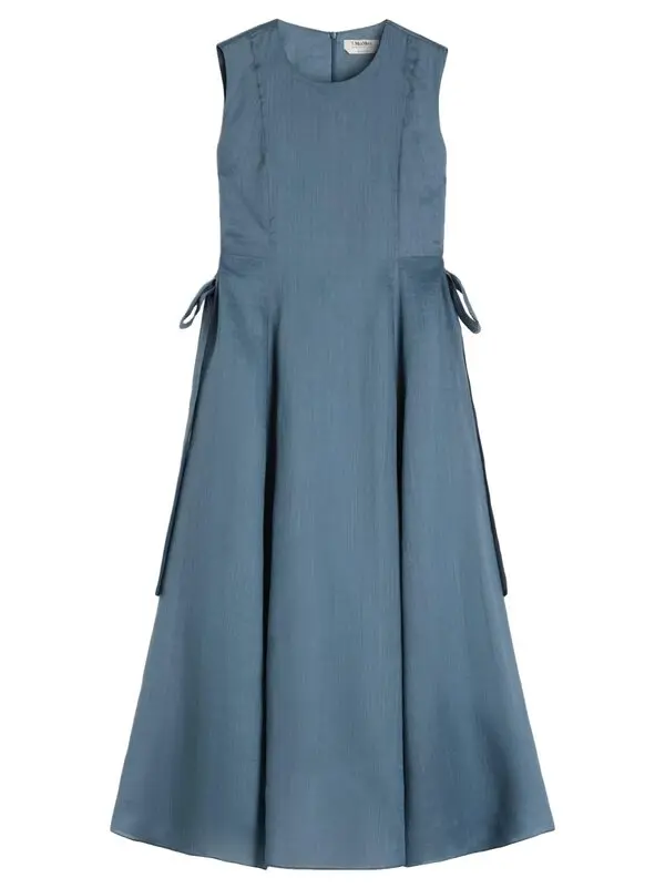 Max Mara Long Ramie Dress - Sky Blue