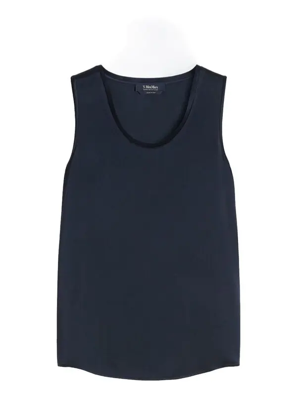 Max Mara Satin Top - Midnightblue