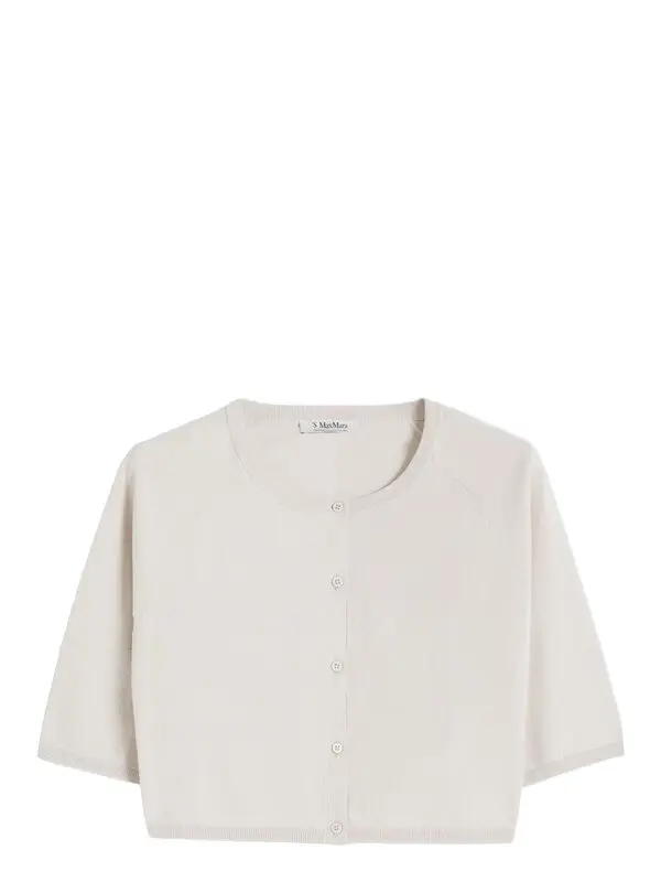 Max Mara Cotton Yarn Shrug - White