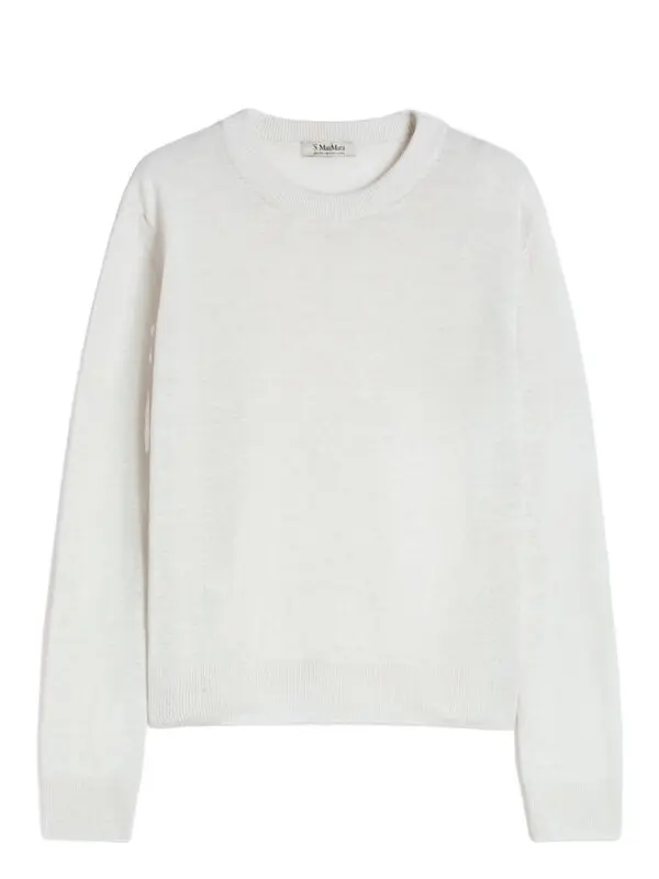 Max Mara Linen Yarn Crew-neck Sweater - Milk