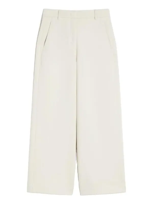 Max Mara Straight-fit Scuba Jersey Trousers - Beige