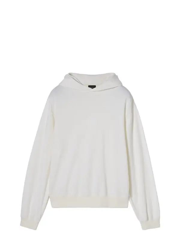 Gucci Cashmere Blend Sweatshirt With Embroidery - White