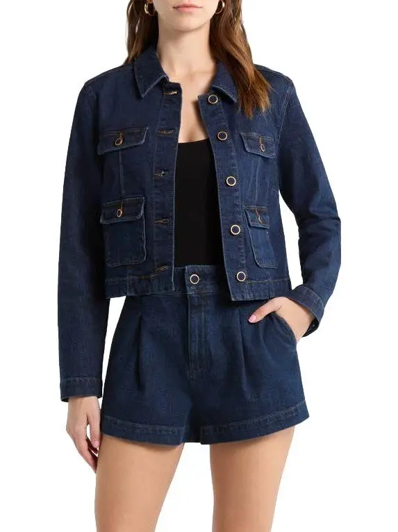 Paige Lydia Stretch Denim Jacket - Ballast