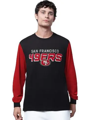 STARTER San Francisco 49ers Thursday Night Gridiron Long Sleeve T-shirt - Black