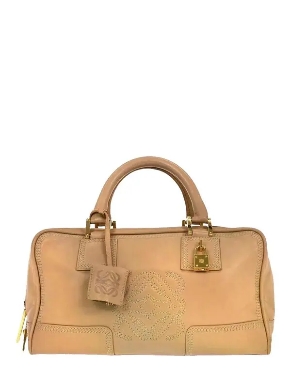 Loewe 2008 Amazona Leather Tote Bag - Neutrals