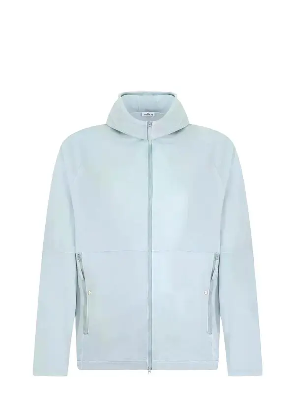 Stone Island Stellina Zip-front Hoodie - Blue