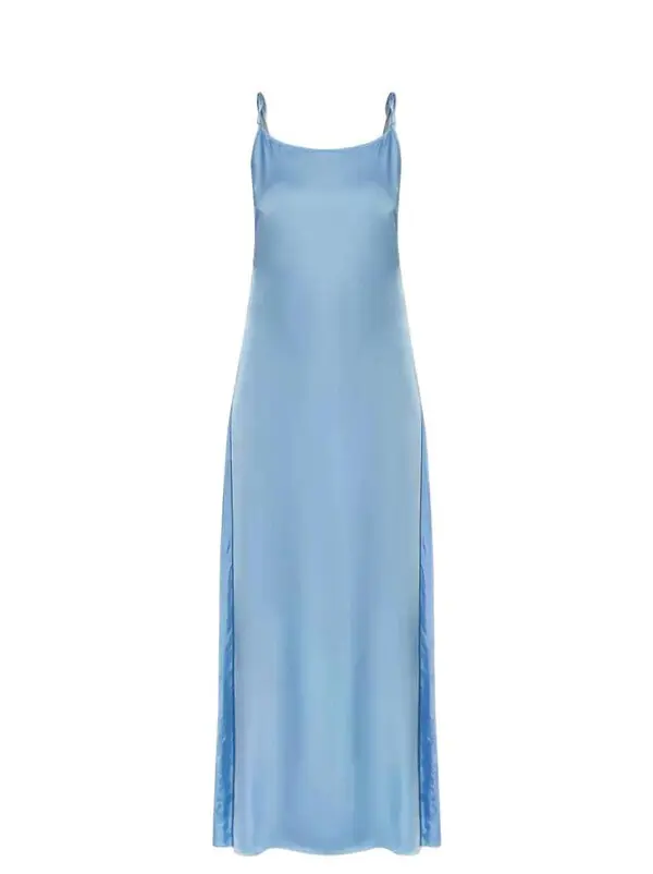 SAMSOE SAMSOE Tie-strap Slip Maxi Dress - Blue