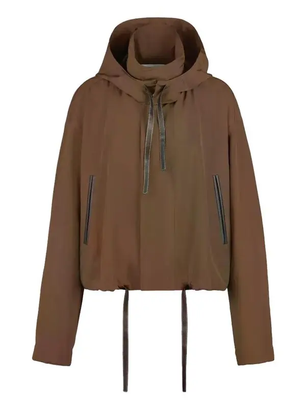 TOD'S Hooded Jacket - Brown