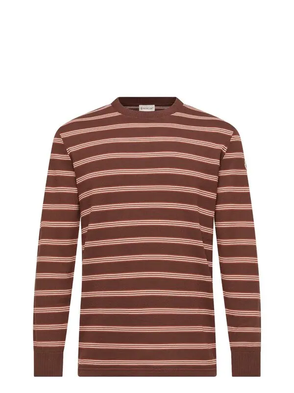 Moncler Striped Cotton Sweatshirt - Multicolor
