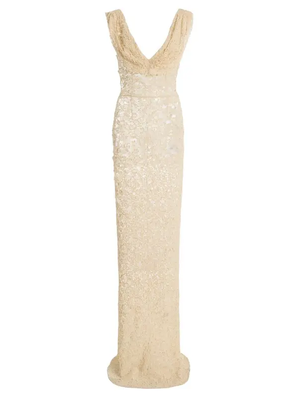COLLEEN ALLEN Lace Maxi Dress - Ivory