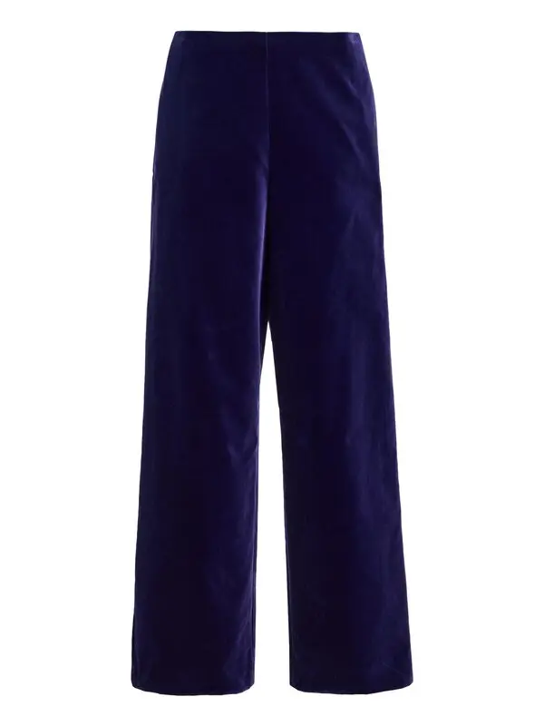 COLLEEN ALLEN Tailored Velvet Pants - Purple