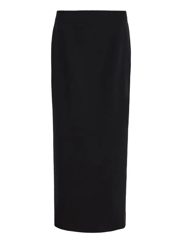 COLLEEN ALLEN Tailored Panel Midi Skirt - Black