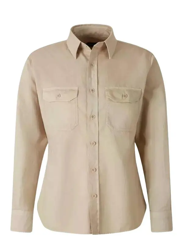 TOM FORD Double-cuffs Button Shirt - Neutrals
