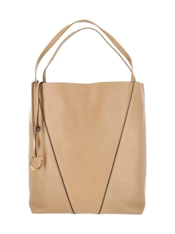 Chloé Large 'spin' Tote Bag - Brown