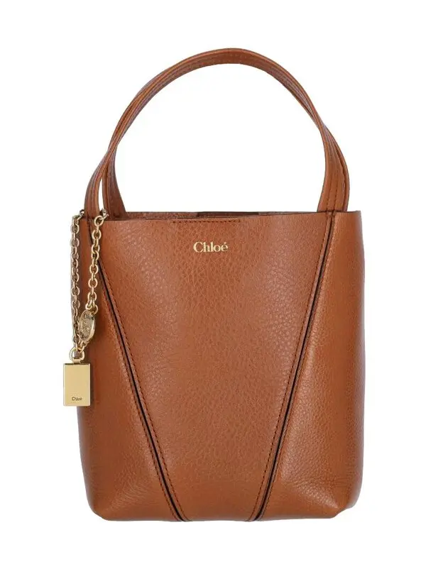 Chloé Small Spin Tote Bag - Brown
