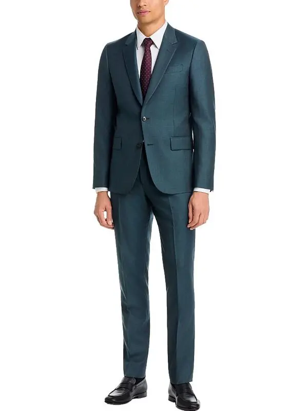 Paul Smith Soho Canvas Sharkskin Extra Slim Fit Suit - Green