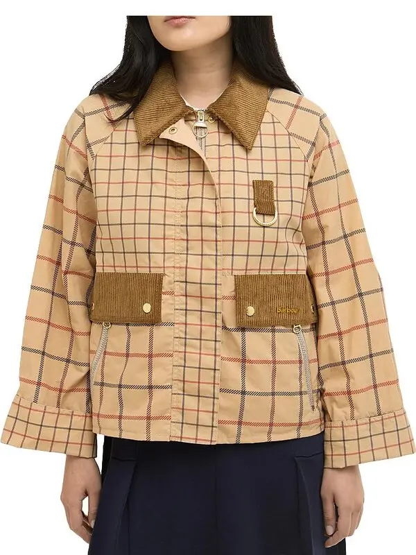 Barbour Mackworth Check Casual Jacket - Beige Tattersall