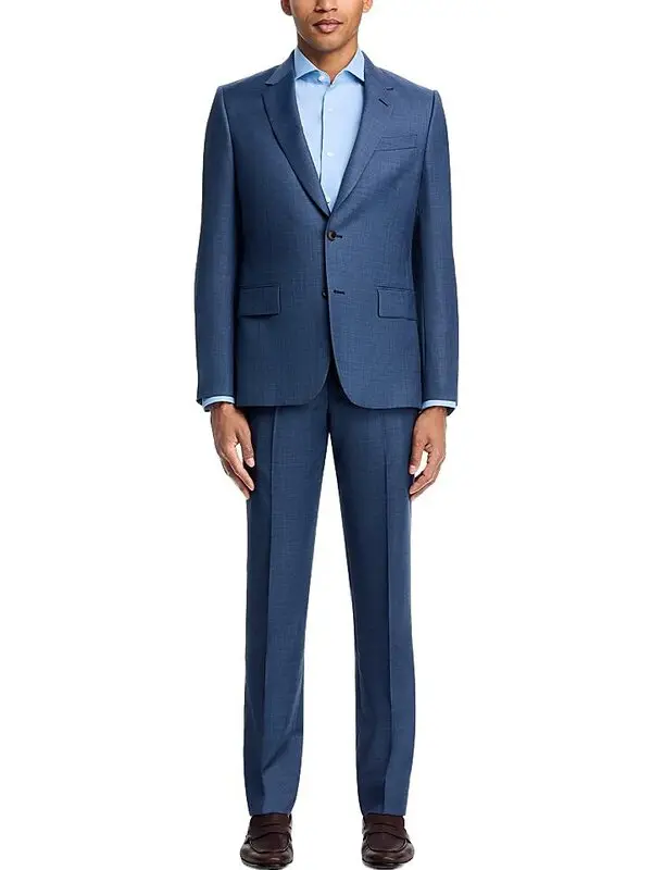 Paul Smith Soho Canvas Sharkskin Extra Slim Fit Suit - Blue
