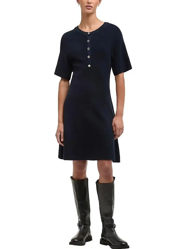 Barbour Camille Short Sleeve Dress - Dark Navy