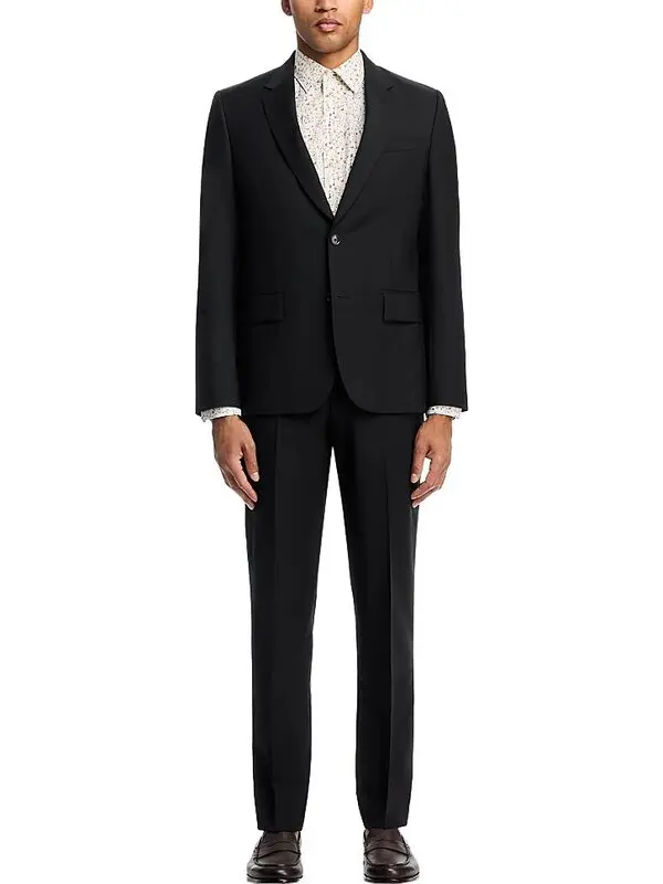 Paul Smith Soho Canvas Wool And Mohair Extra Slim Fit Suit - Black