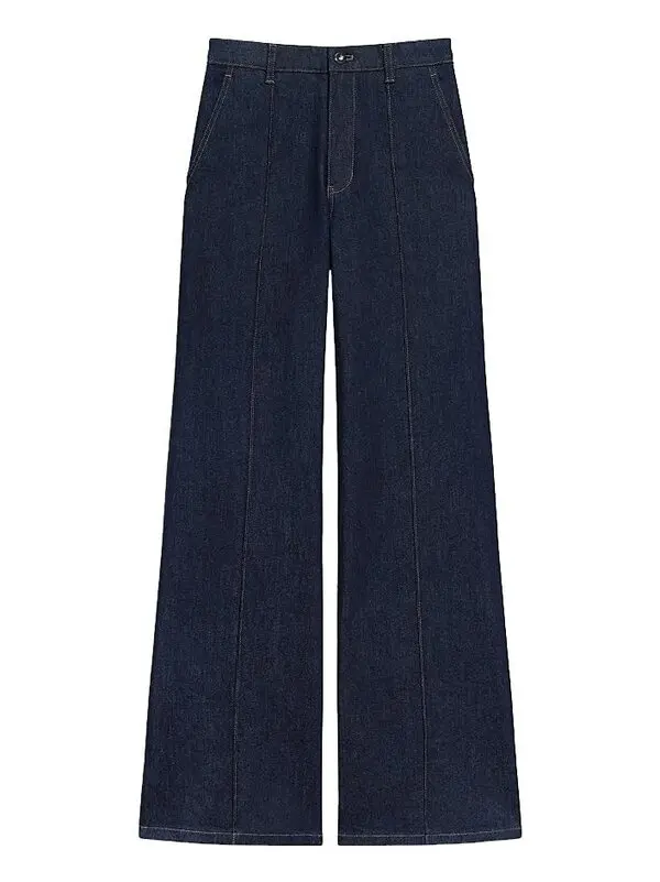 Theory Fluid Flare Pants - Rinsed Indigo