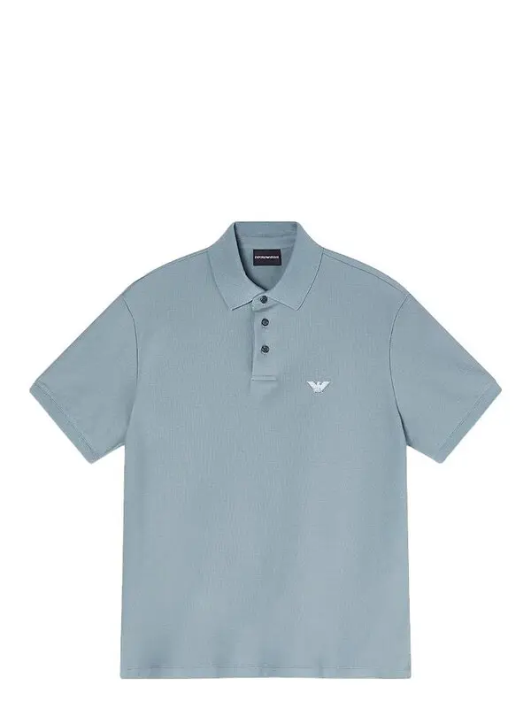 Emporio Armani Logo Polo Shirt - Blue